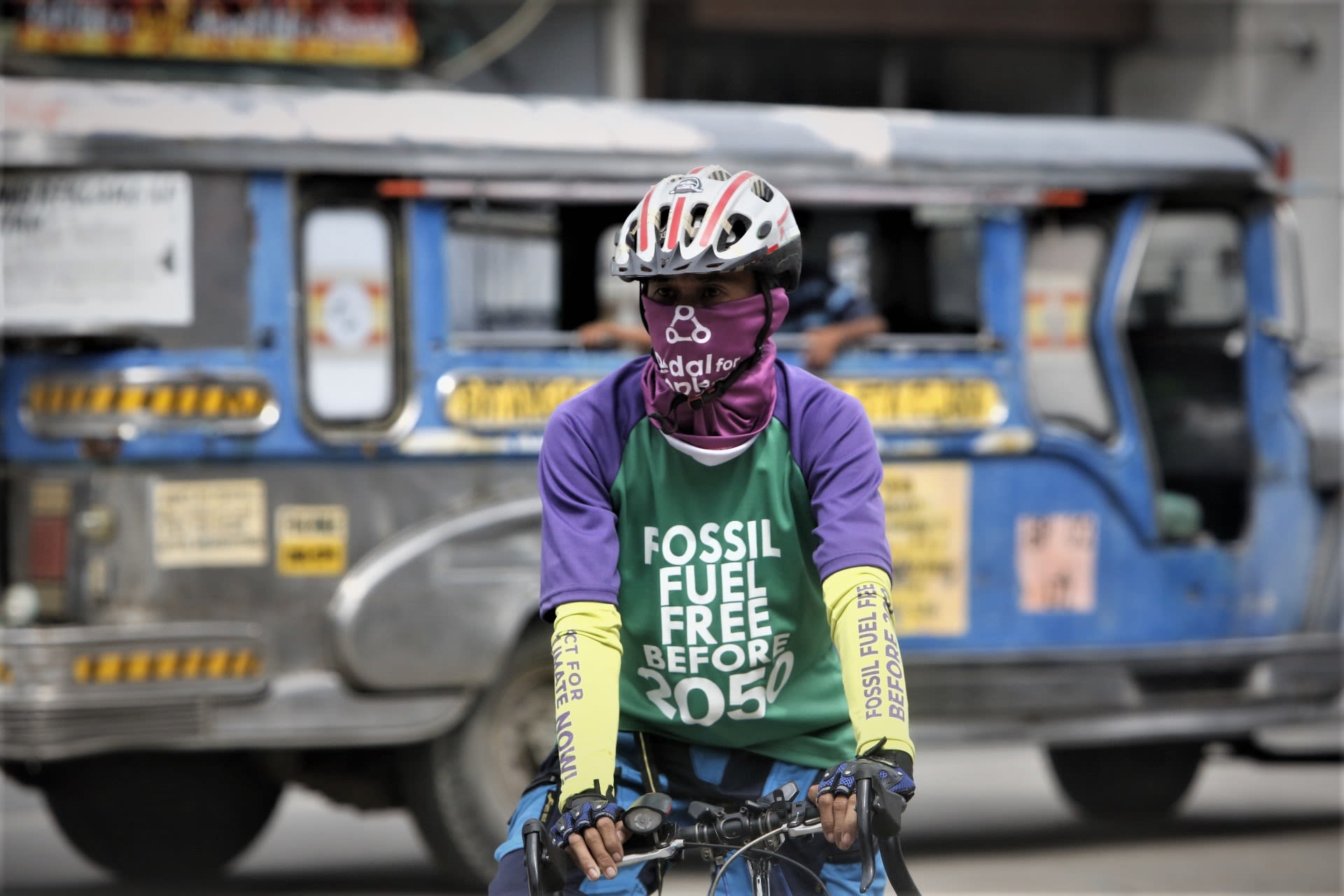 Batangas bikers participate in the protest rally. (Photo by Jimmy A ...